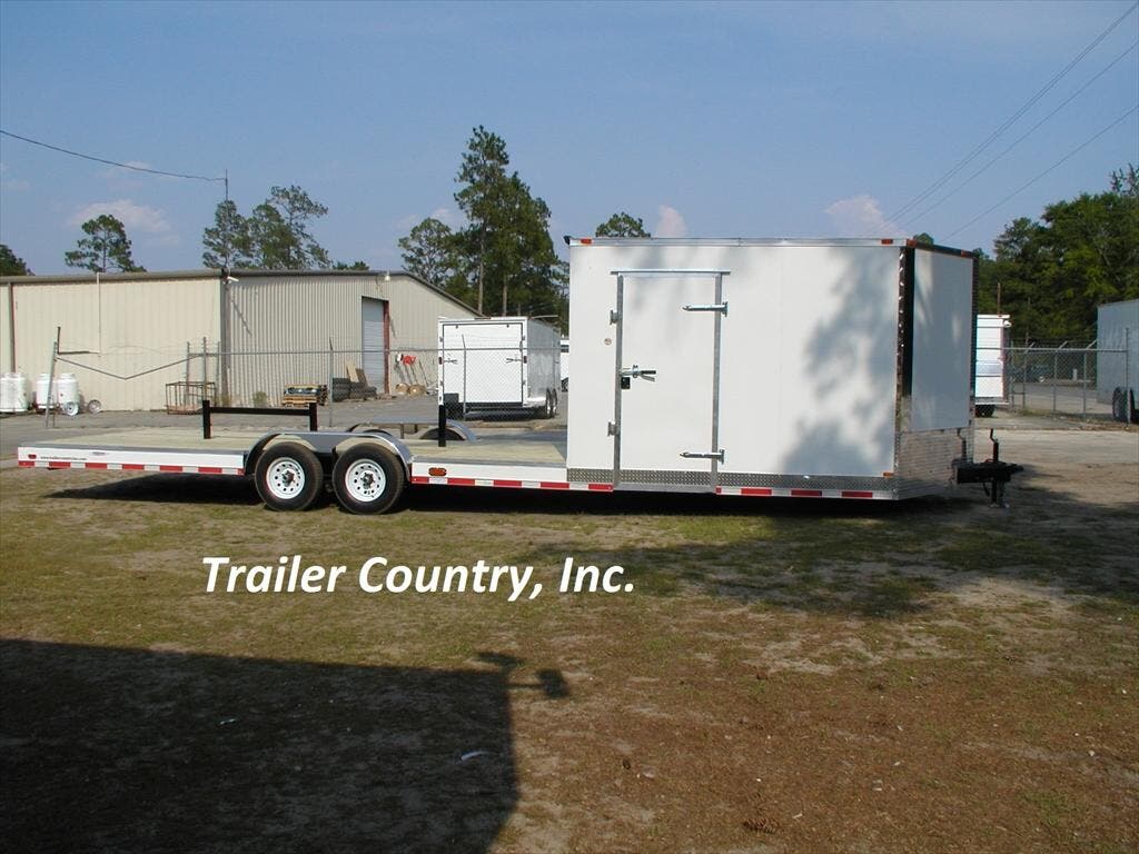 New NEW 8.5 x 30 Tandem Axle, Hybrid Enclosed Cargo + Open Deck Utility ...