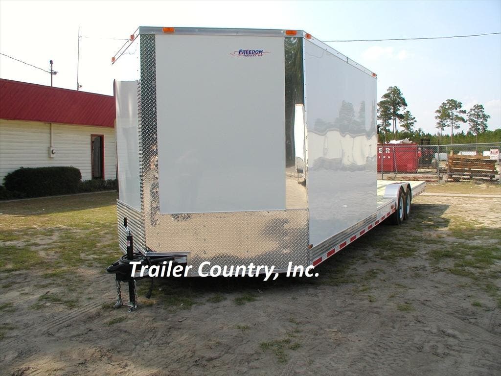 New NEW 8.5 x 30 Tandem Axle, Hybrid Enclosed Cargo + Open Deck Utility ...