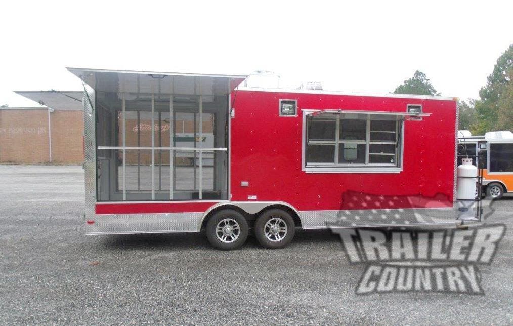 New NEW 8.5 x 22 Food Vending/Event Catering Trailer with Screened In ...