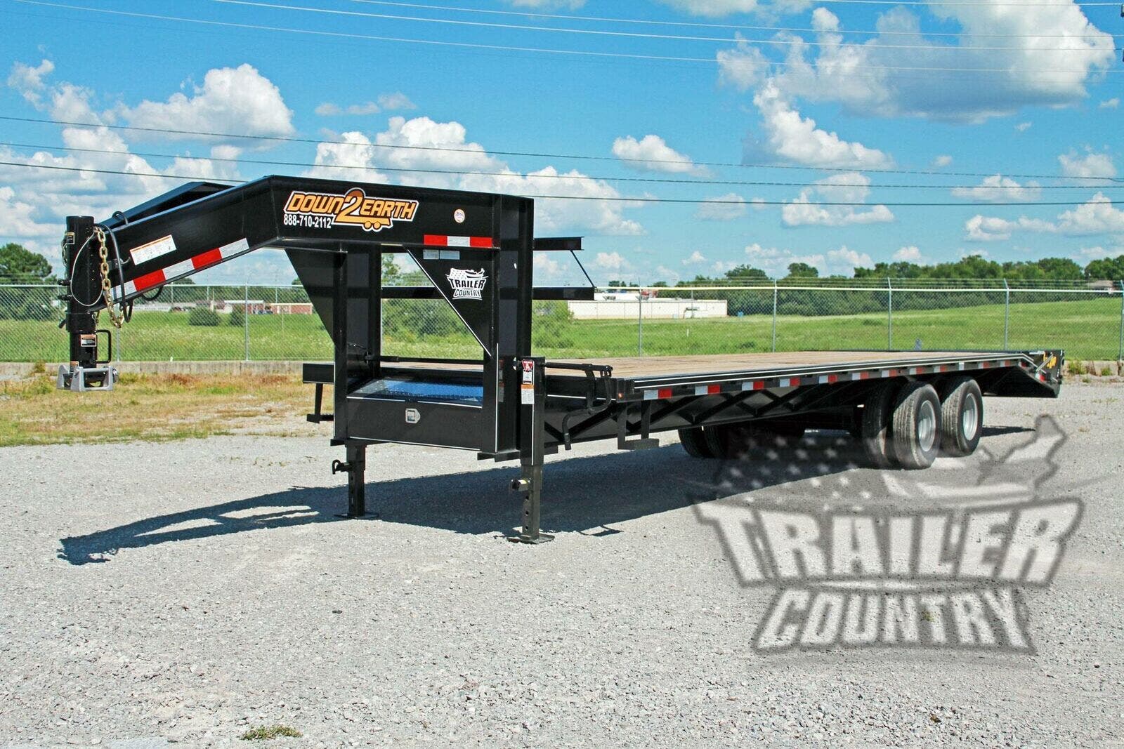 New New 8' x 30' (25' + 5') Heavy Duty 12 Ton Dual Tandem GN Equipment ...