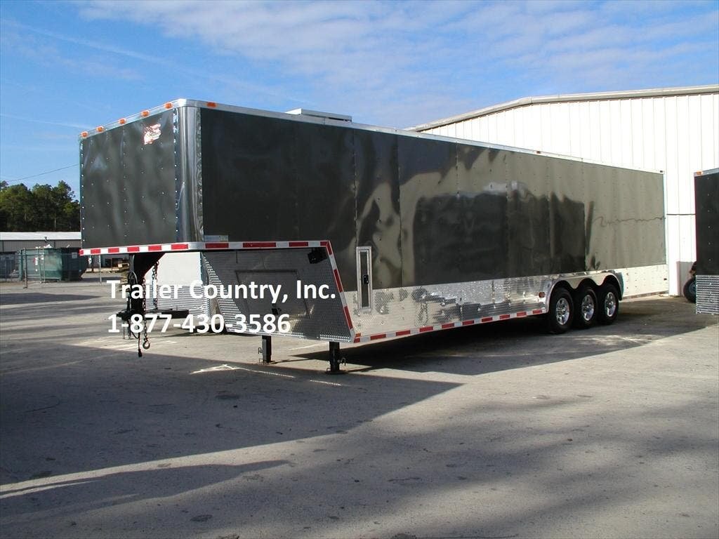 New Brand New 8.5x30 + 8' RISER Triple Axle, Enclosed Gooseneck Cargo ...