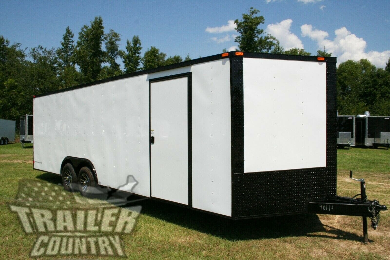 New NEW 8.5 x 24 Tandem, Enclosed Motorcycle, ATV, 4-Wheeler, Landscape ...