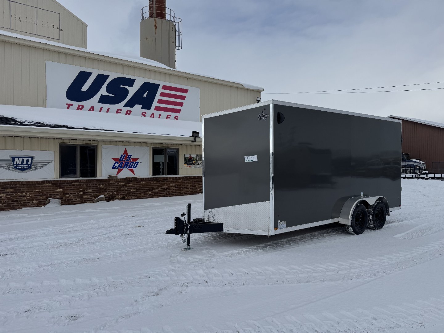 New 2025 US CARGO Scout 7x16 V-Nose Ramp Door +12 Cargo / Enclosed ...