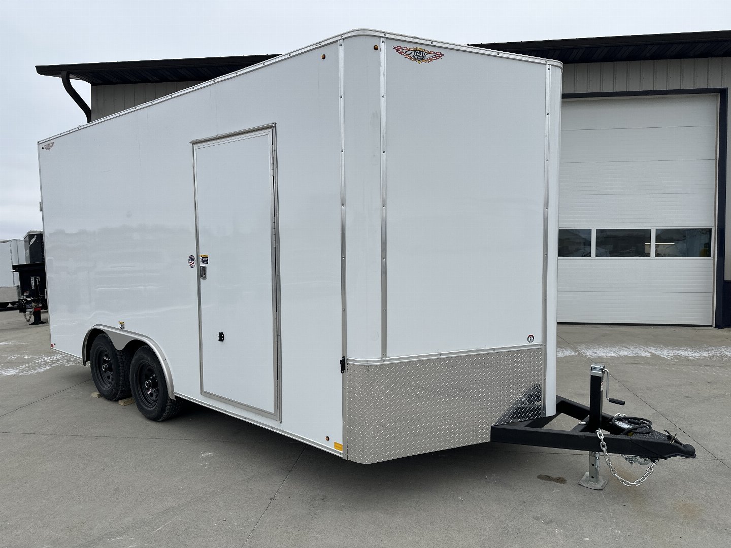 New 2025 H&H Trailers 8.5'x16' 10k Flat Top V-Nose Enclosed Cargo ...
