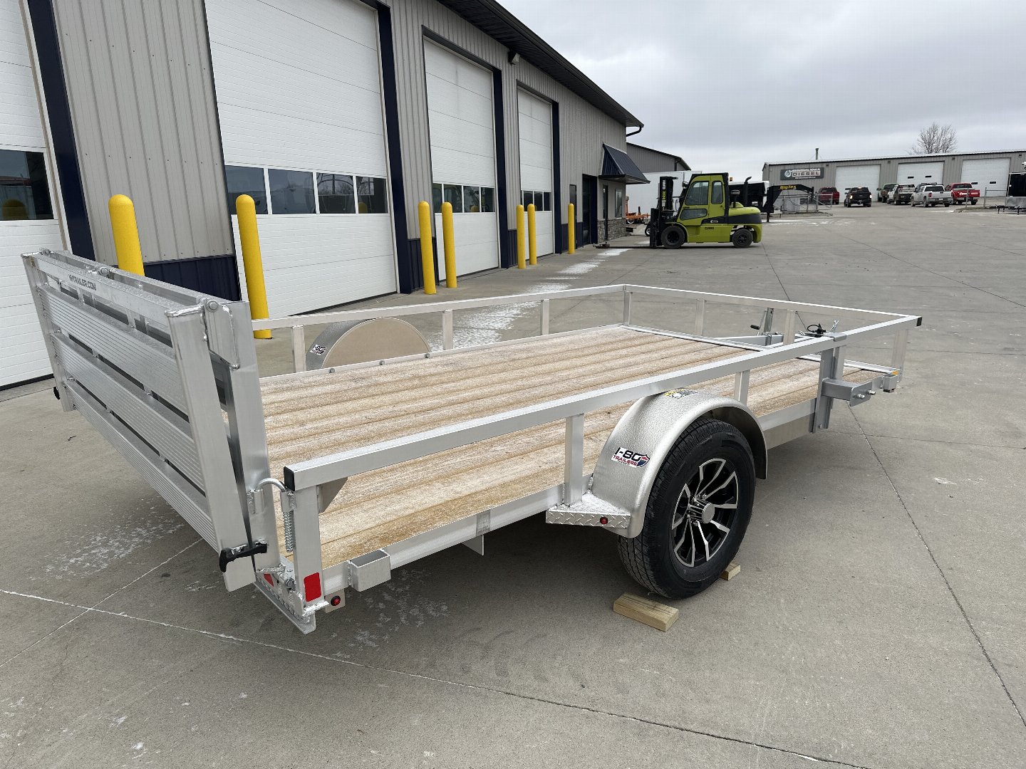 New 2025 Aluminum H&H Trailers 82"x12' 3k Rail Side Utility Trailer ...