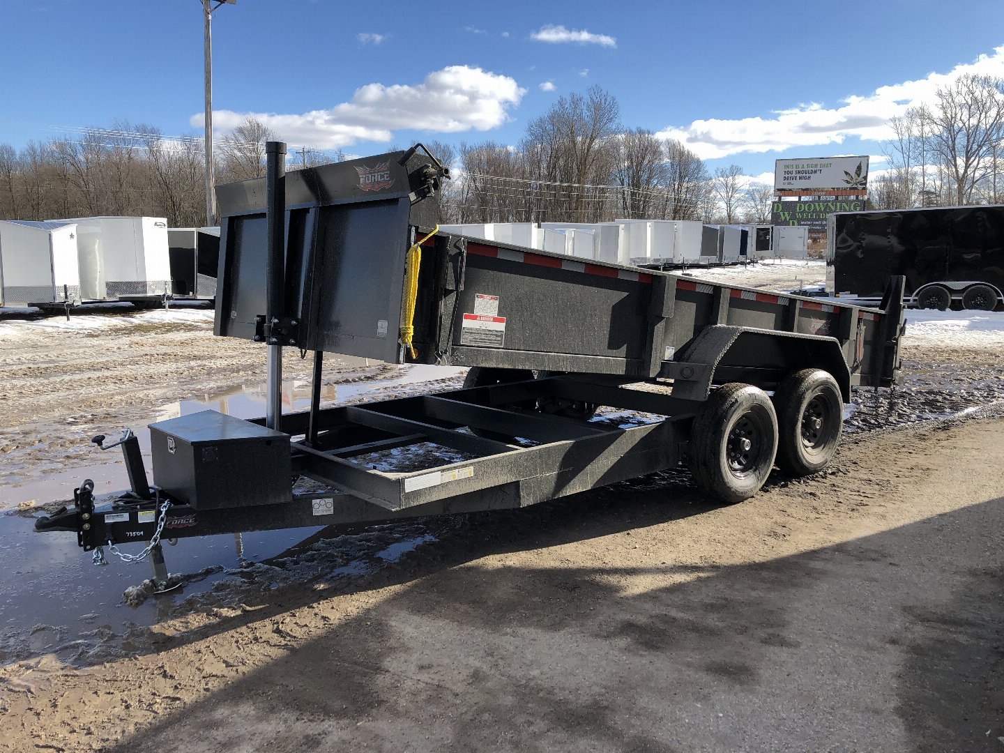 New 2025 Force 7X16 /W TELESCOPIC Dump Trailer | Lake Odessa Michigan