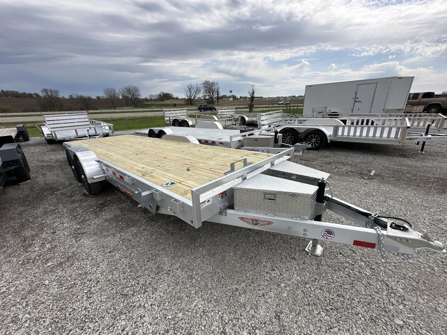 New 2025 Aluminum H&H Trailers 82"x20' 10k Electric Tilt Speed Loader ...