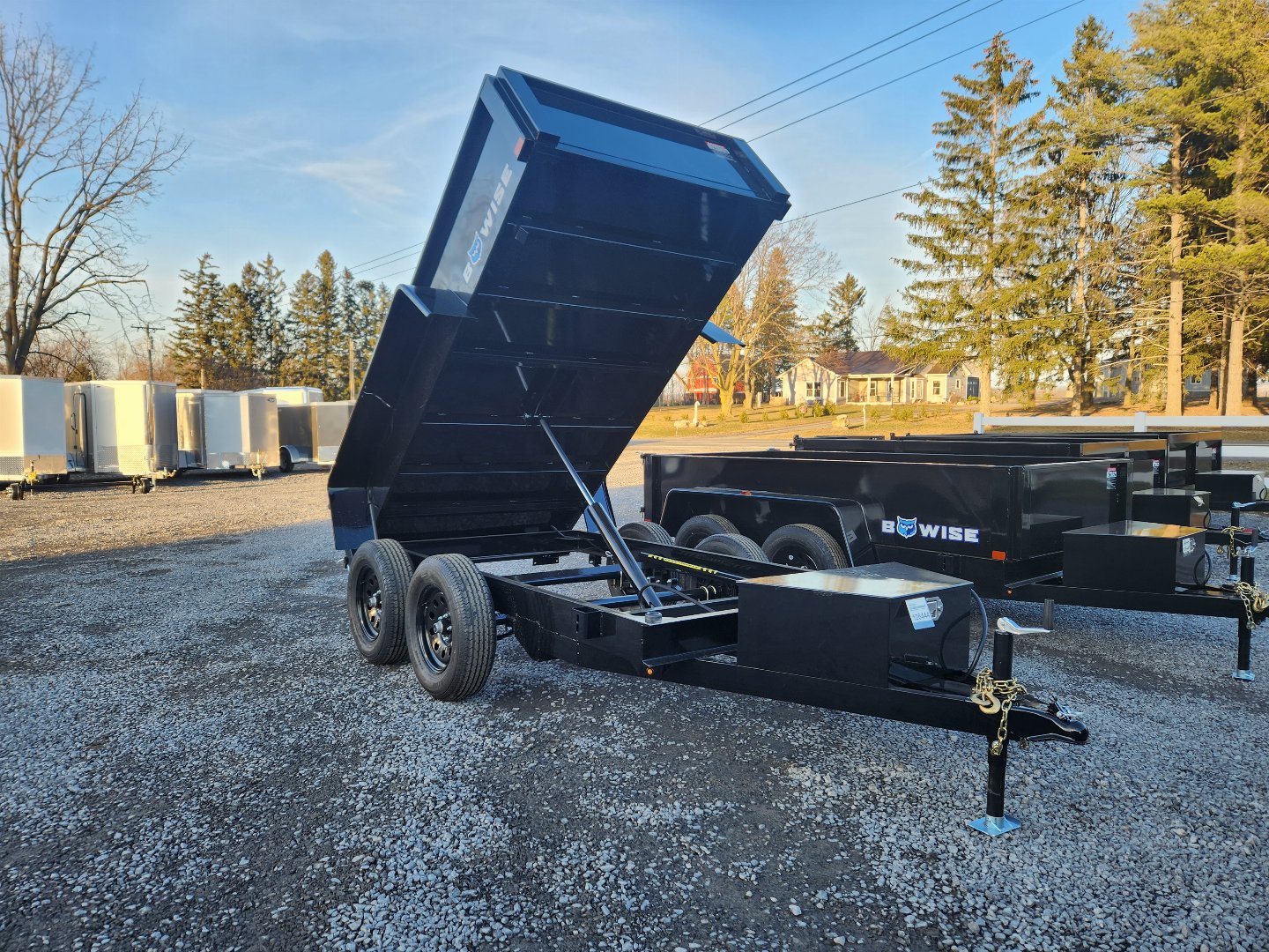 New 2025 BWISE DTR7 72x10 7K Light Duty Tandem Axle Dump Trailer | Penn ...