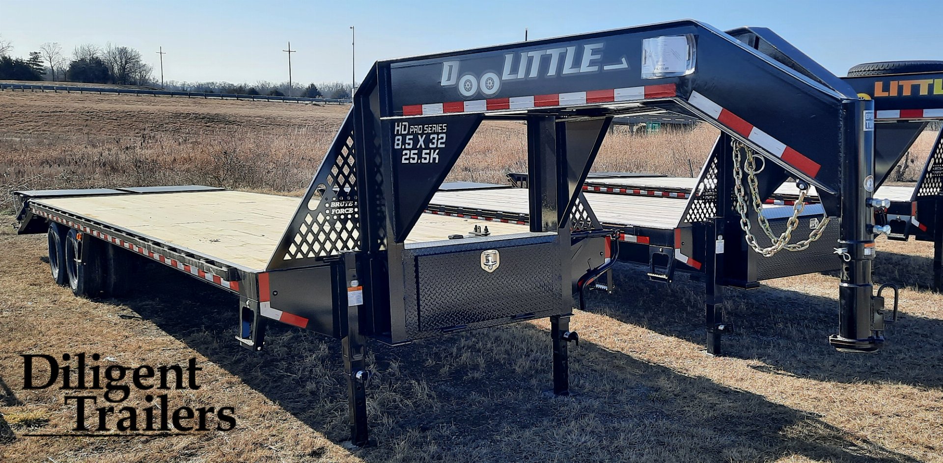 New 2025 DOOLITTLE TRAILER MFG 102" x32' Gooseneck Deckover Equipment ...