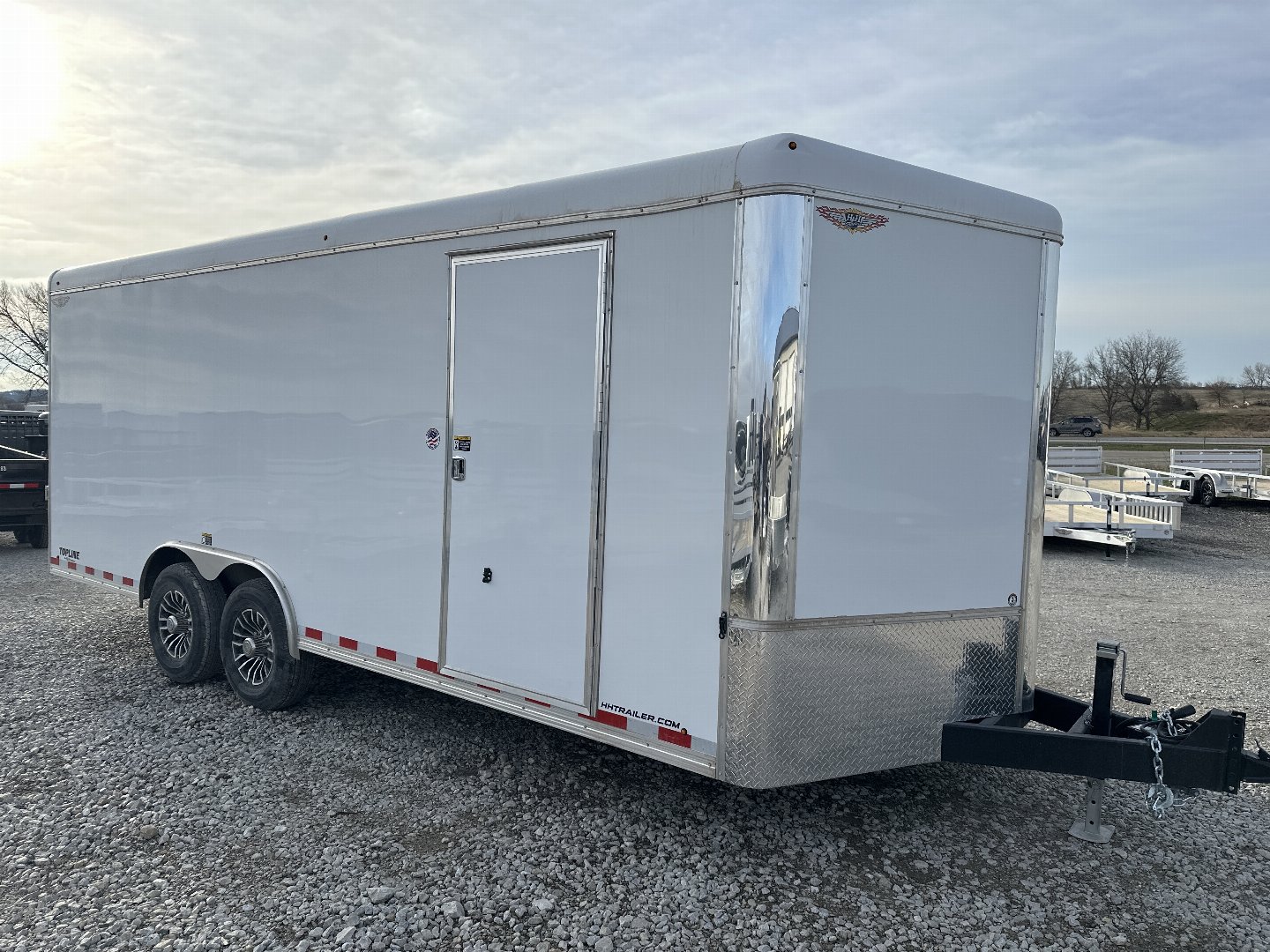 New 2025 H&H 8.5'x20' 14k Top line Series V-Nose Enclosed Car Hauler ...