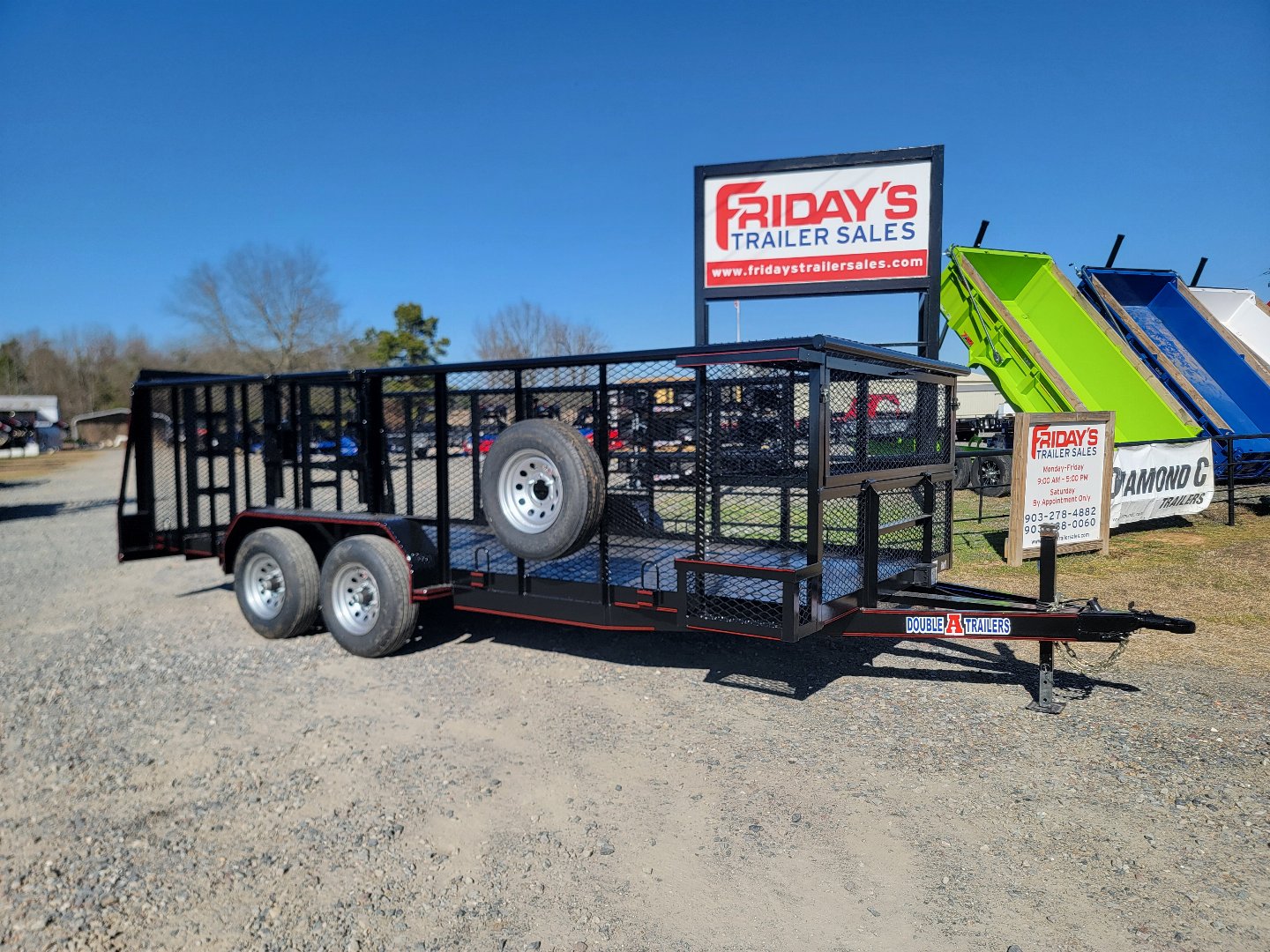 New 2025 Double A Double A Trailers 18' x 83" Landscape Trailer w ...