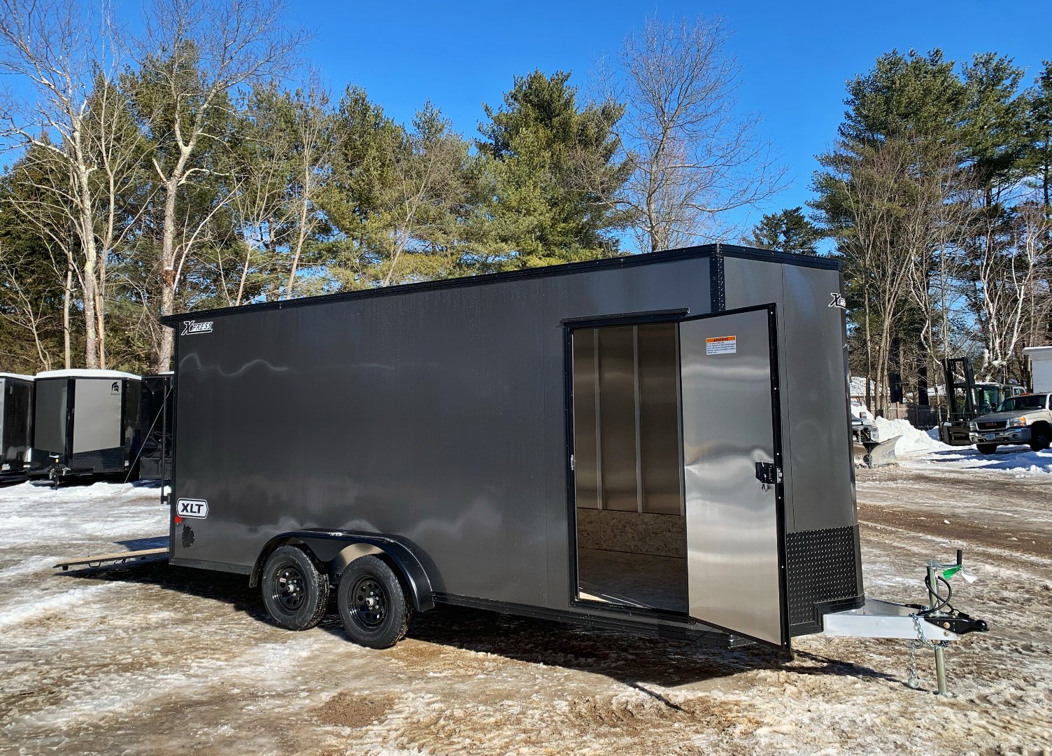 New 2025 High Country 7.4x18 + 18" V-Nose/ XLT Aluminum trailer / 7'6 ...