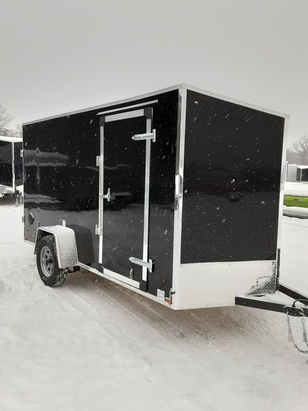 New 2025 US Cargo 6X12 BARN DOOR BLACK Cargo / Enclosed Trailer ...