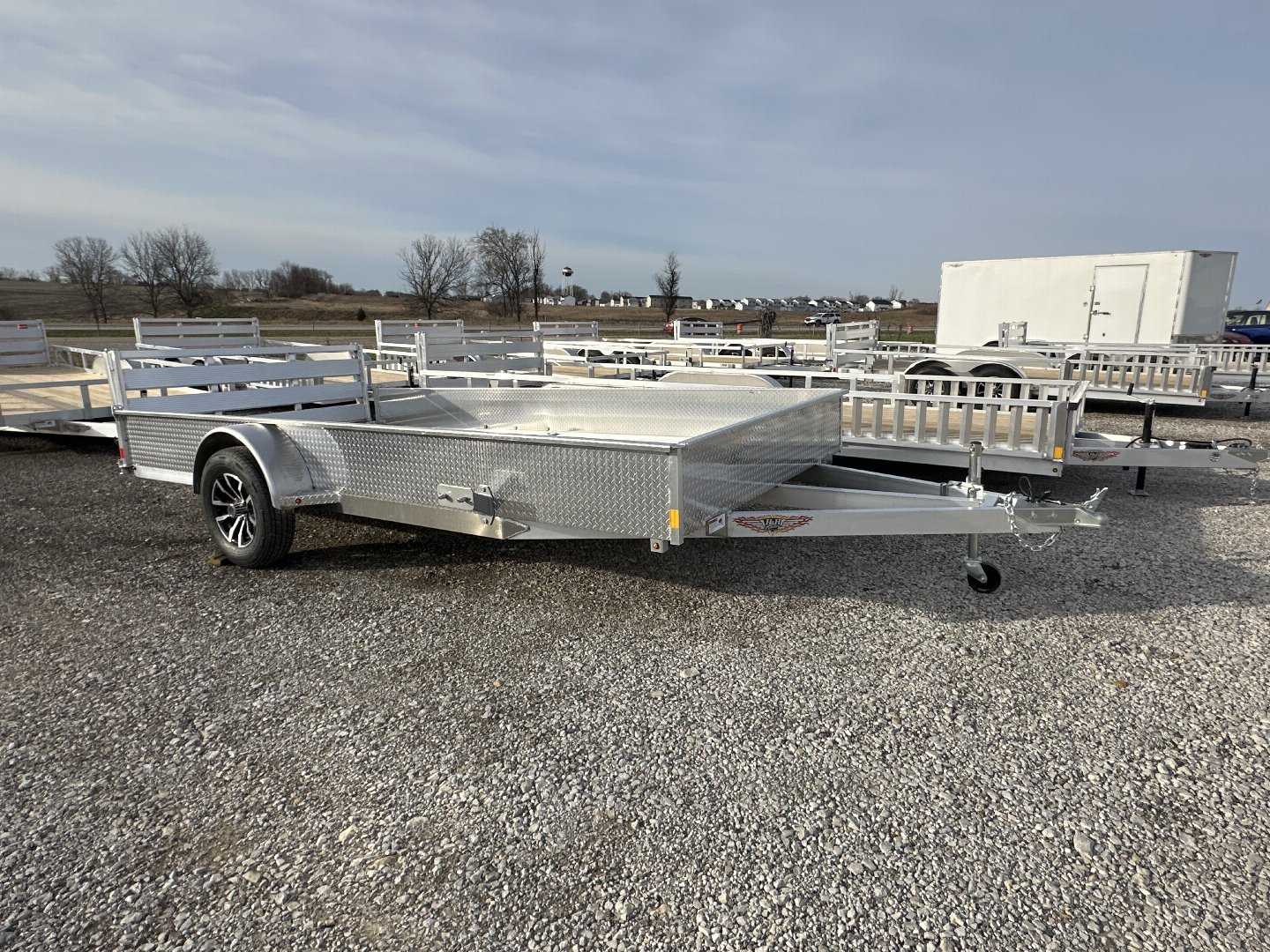 New 2025 Aluminum H&H Trailers 82"x14' 3k Solid Side Utility Trailer ...