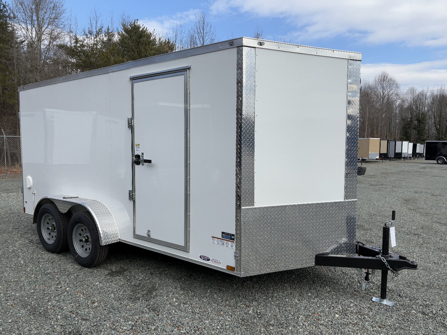 New 2025 CONTINENTAL CARGO 7X16 Enclosed Trailer w/ Extra Height, Rear ...
