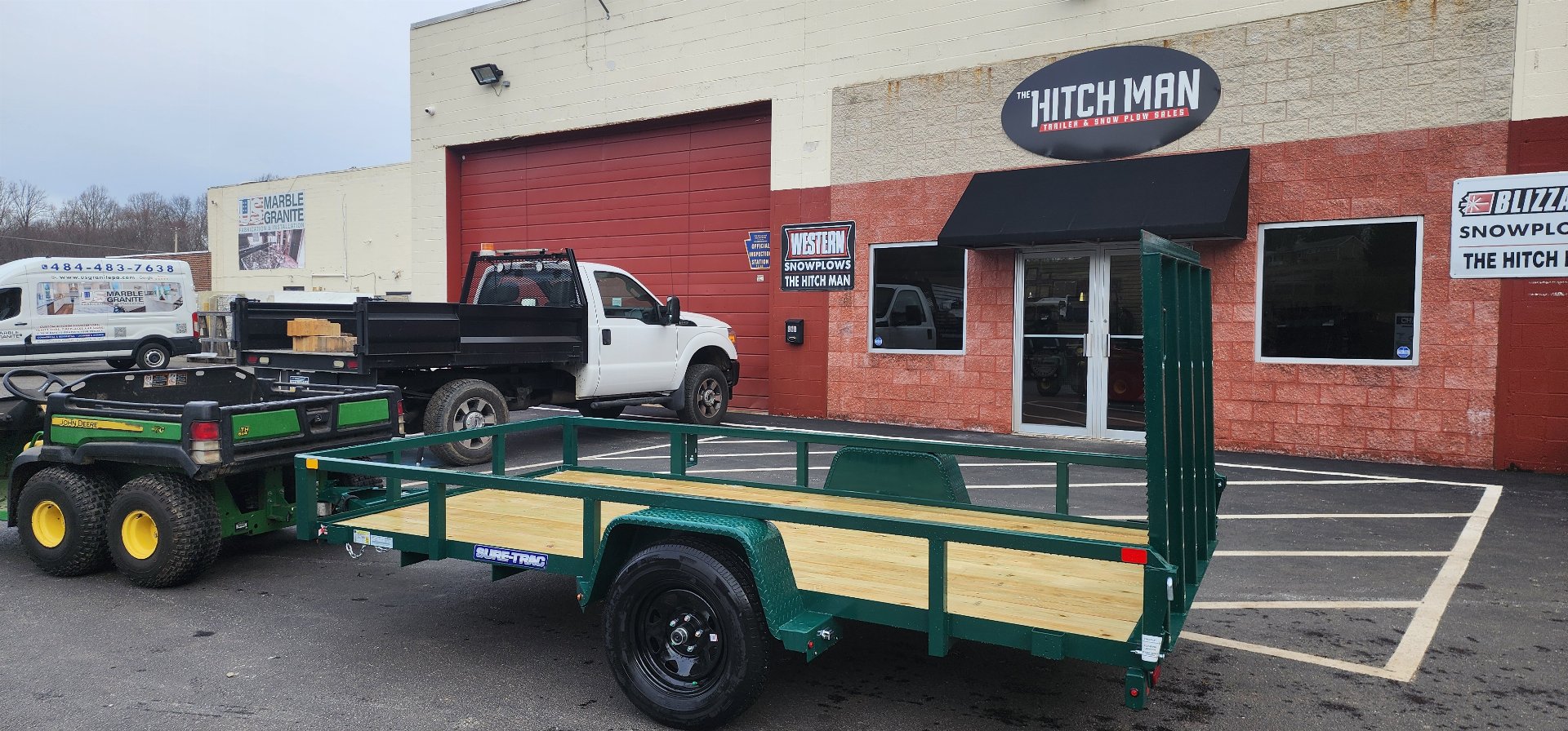 New 6 x 12 Sure-Trac Tube Top Utility Trailer 3k**GREEN | Boothwyn ...