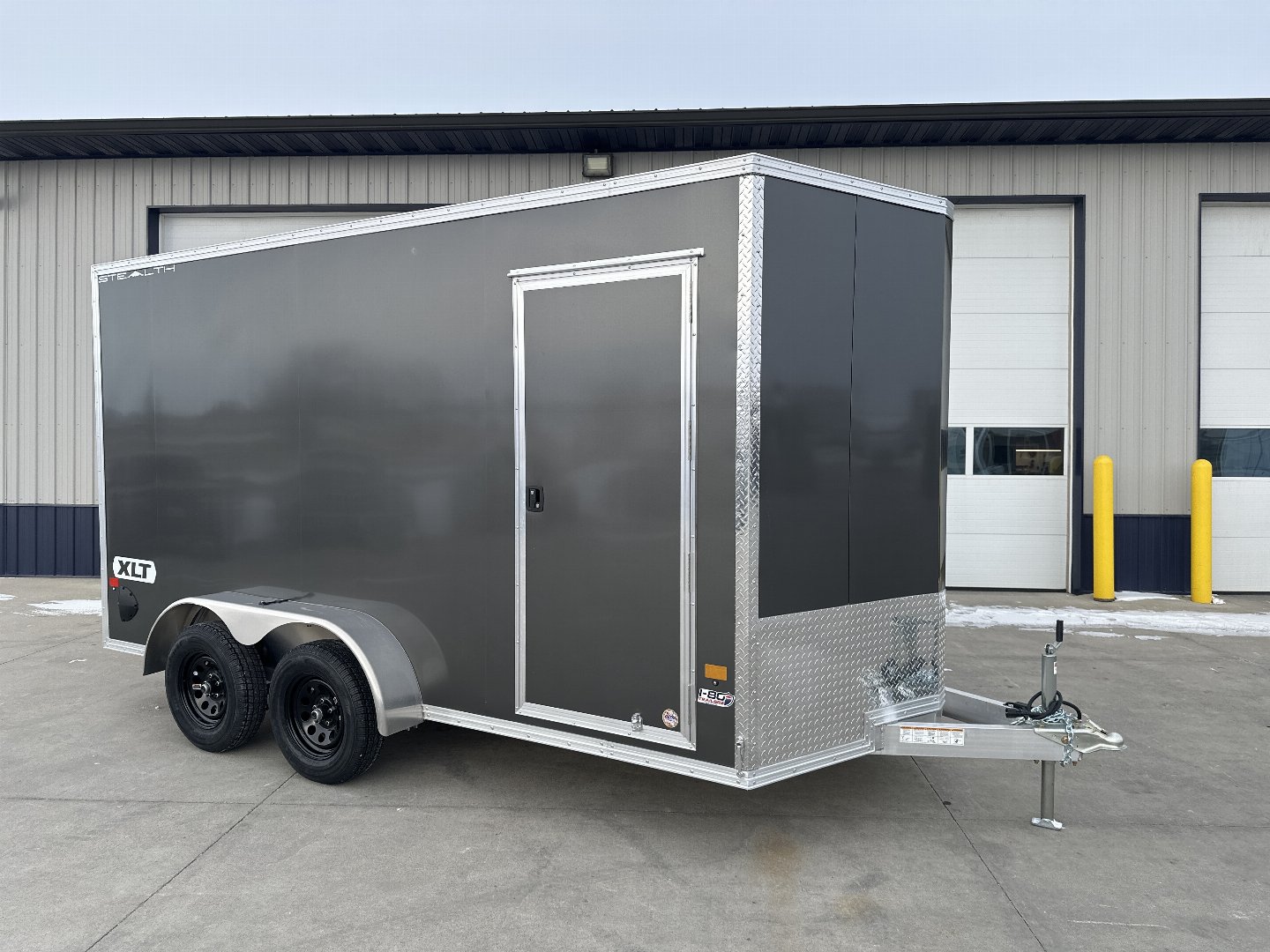 New 2025 H&H Trailers 7'x16' 10k Flat Top V-Nose Enclosed Cargo Trailer ...