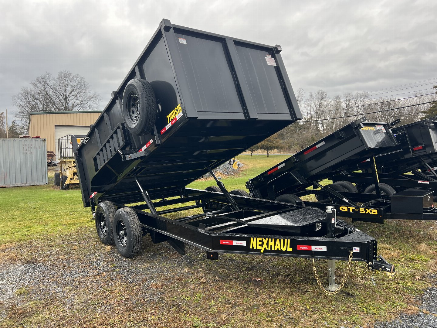 New 2025 NEXHAUL 7X14 Low Profile Dump Trailer 15K With 4 Foot Hi SIDES ...