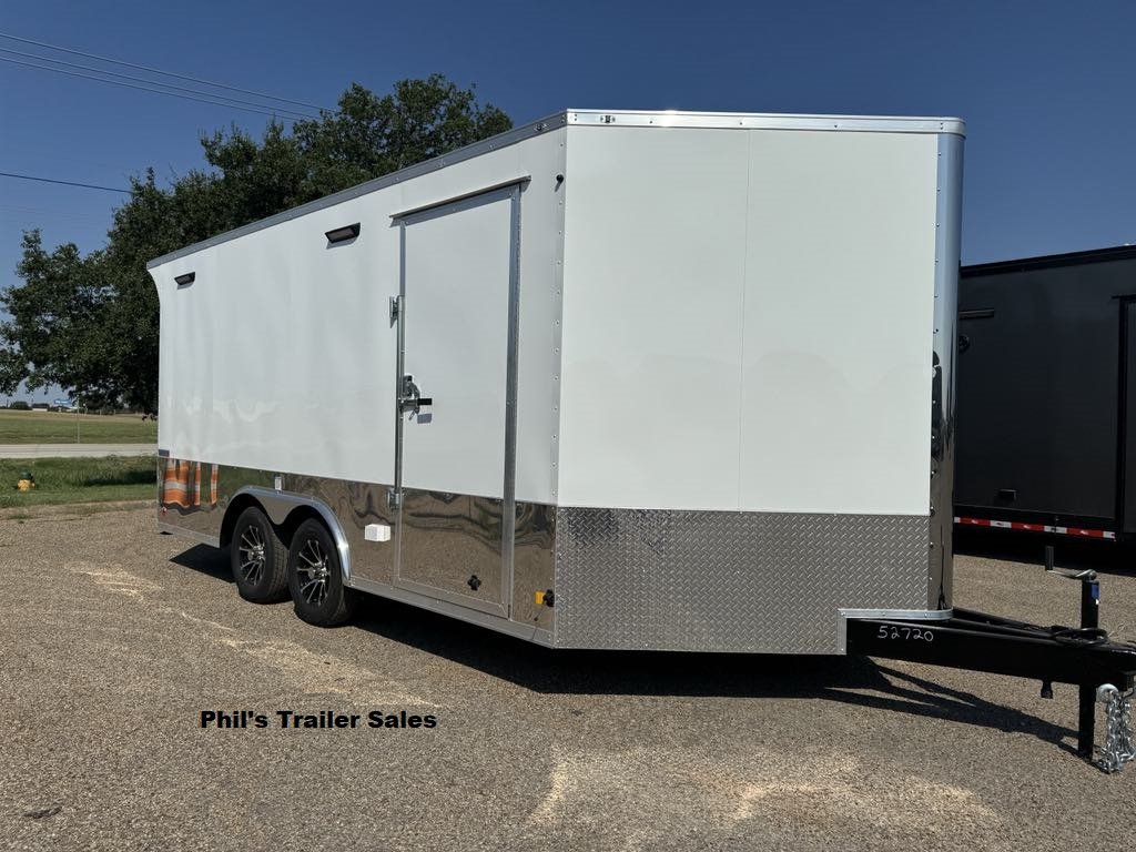 New 2024 CARGO MATE NEW 7X14 V-NOSE MOTORCYCLE TRAILER ENCLOSED TRAILER ...