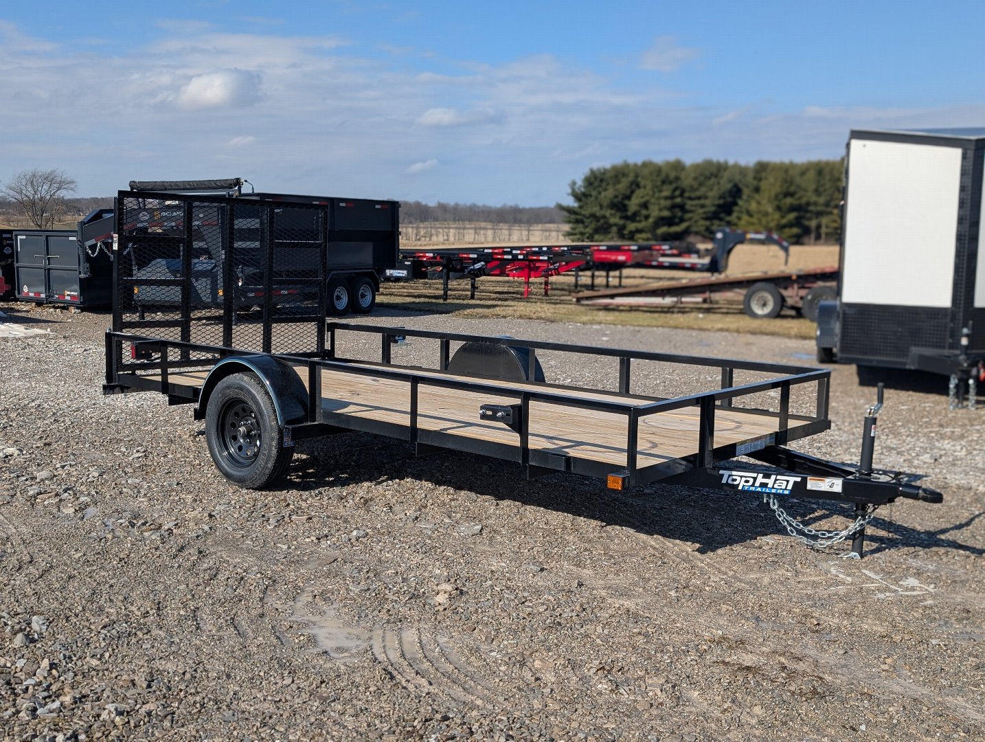 New 2025 Top Hat 77"x14' Utility Trailer | Wooster Ohio