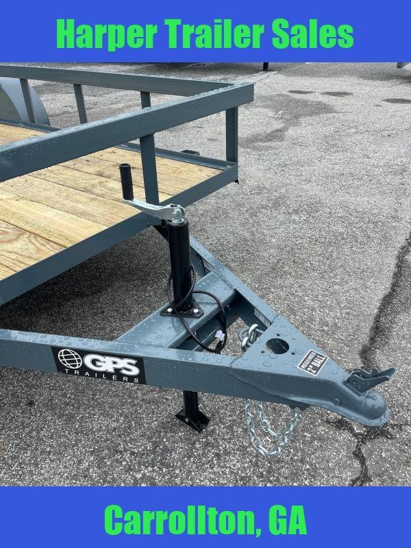 New 2025 GPS 76X12 SINGLE AXLE UTILITY TRAILER WITH SET BACK JACK ...