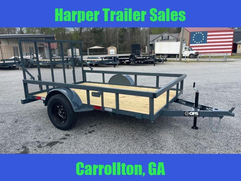 New 2025 GPS 76X10 SINGLE AXLE UTILITY TRAILER WITH SET BACK JACK ...