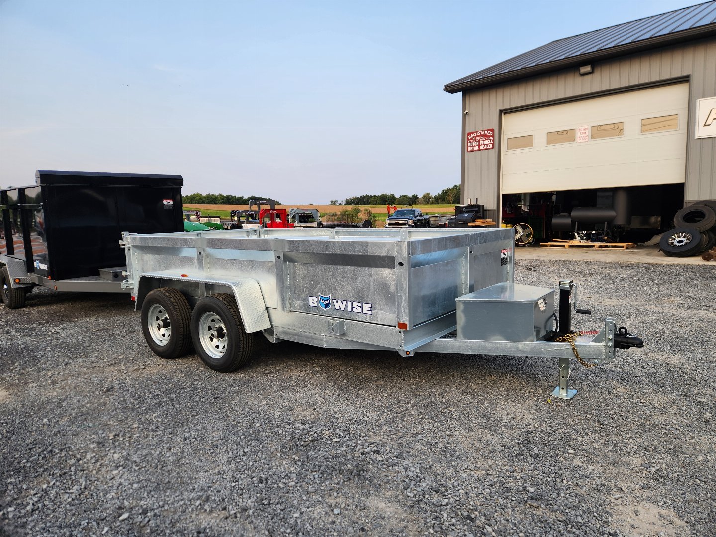 New 2025 BWISE DT12 72x12 12K Tandem Axle Dump Trailer | Penn Yan New York