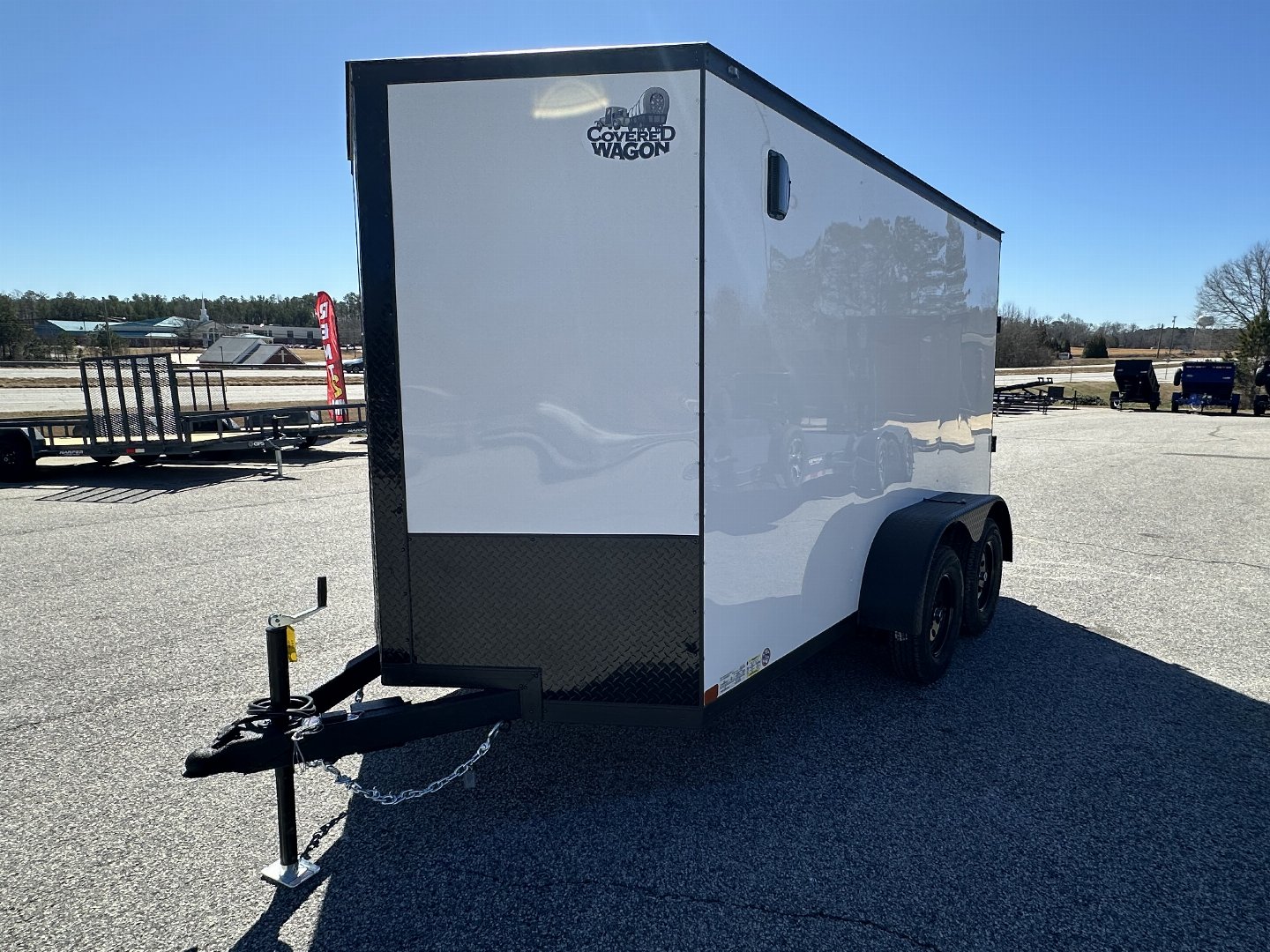 New 2025 COVERED WAGON 6X12 TANDEM AXLE ENCLOSED TRAILER WITH BLACKOUT ...
