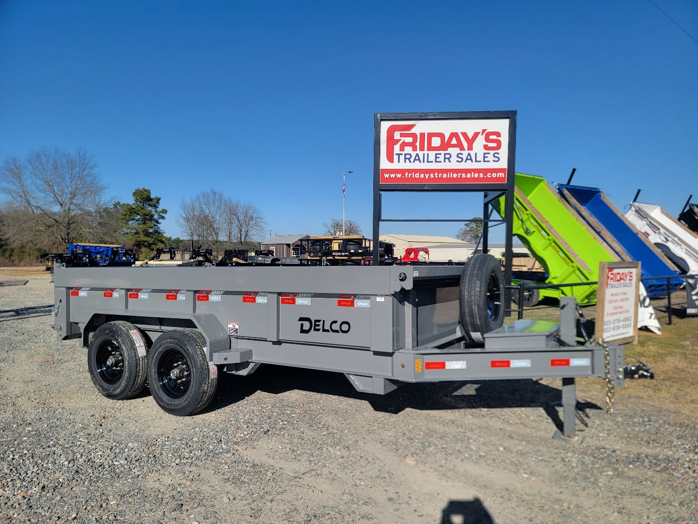 New 2025 Delco Trailers D3 14' x 83" Dump Trailer Dump Trailer ...