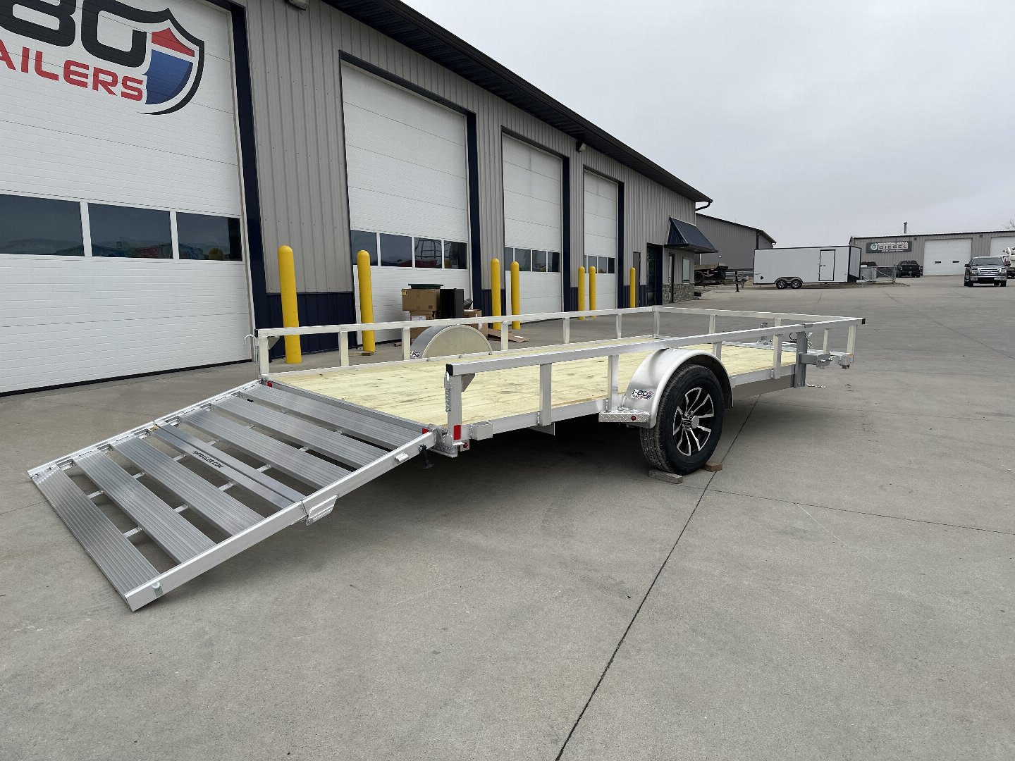 New 2025 Aluminum H&H Trailers 82"x14' 3k Rail Side Utility Trailer ...