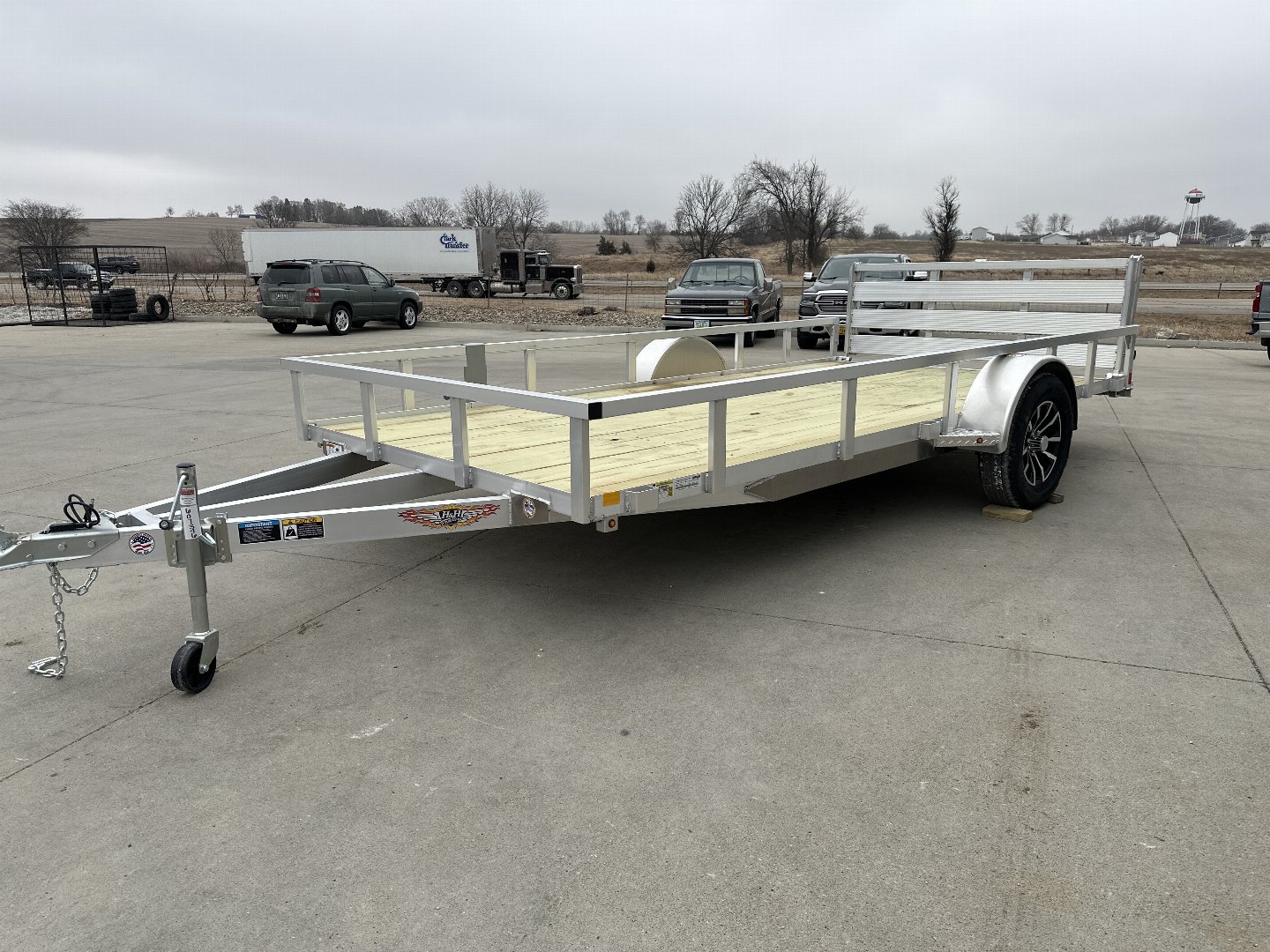 New 2025 Aluminum H&H Trailers 82"x14' 3k Rail Side Utility Trailer ...
