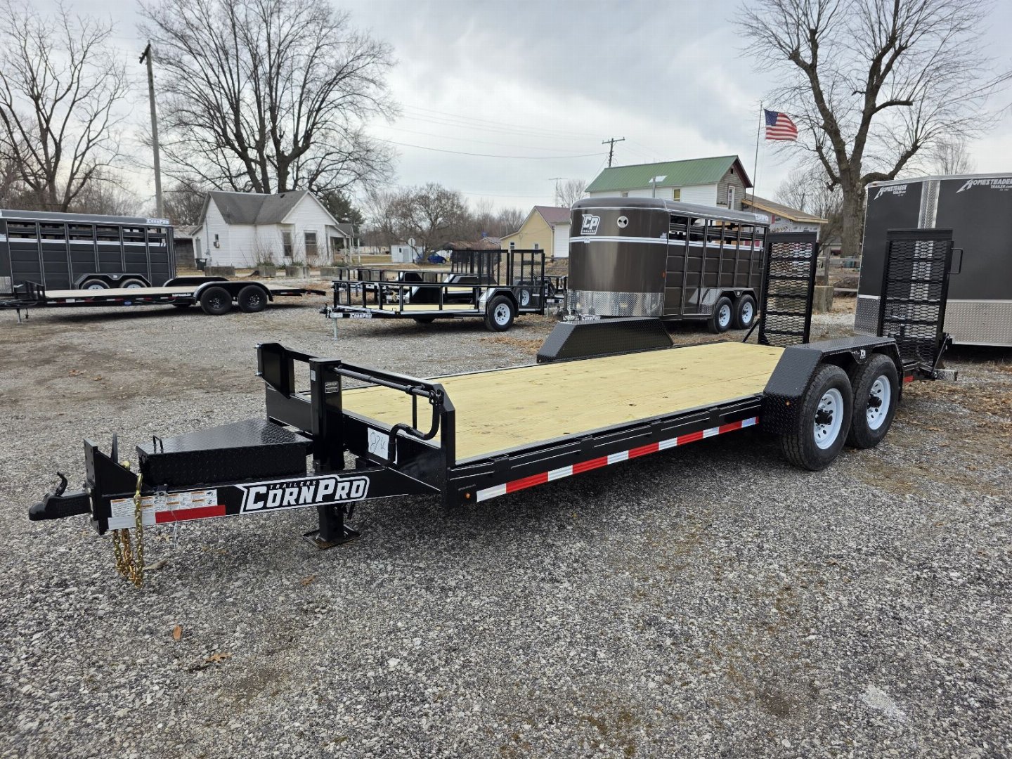 New 2025 CornPro UT-20 H 7K (18+2) Equipment Trailer | Elnora Indiana