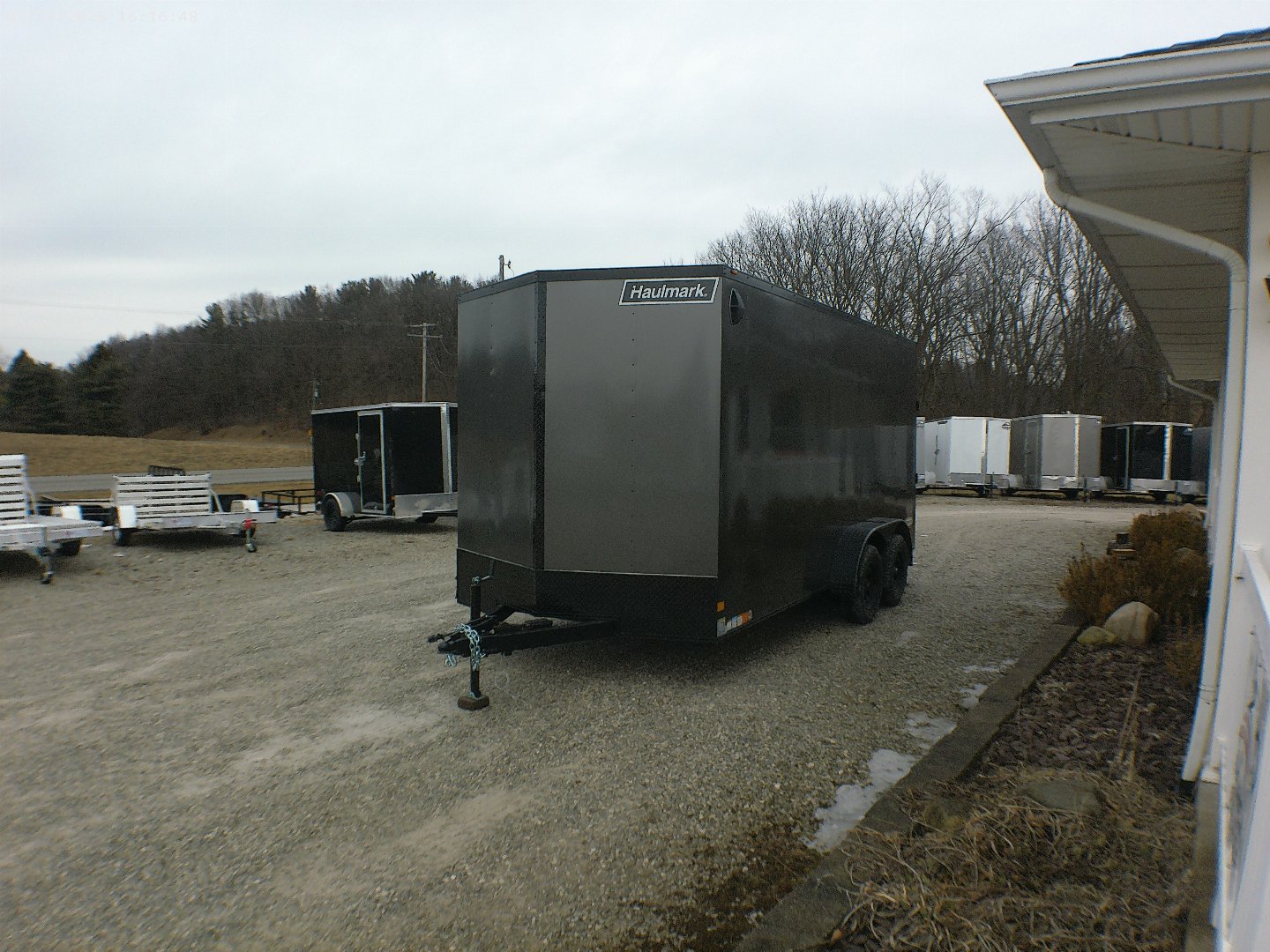New 2025 Haulmark 7x16 Deluxe Black Out Cargo / Enclosed Cargo Trailer ...
