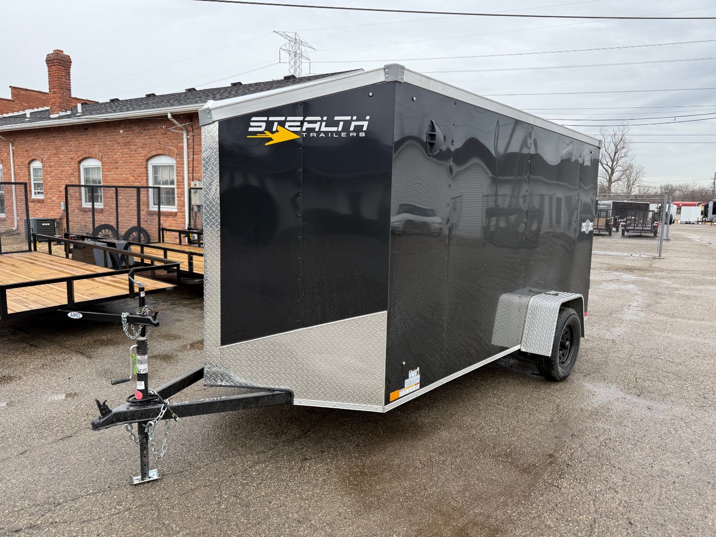 New 2025 6 x 12 Stealth Enclosed Trailer with Ramp | Monroe Michigan