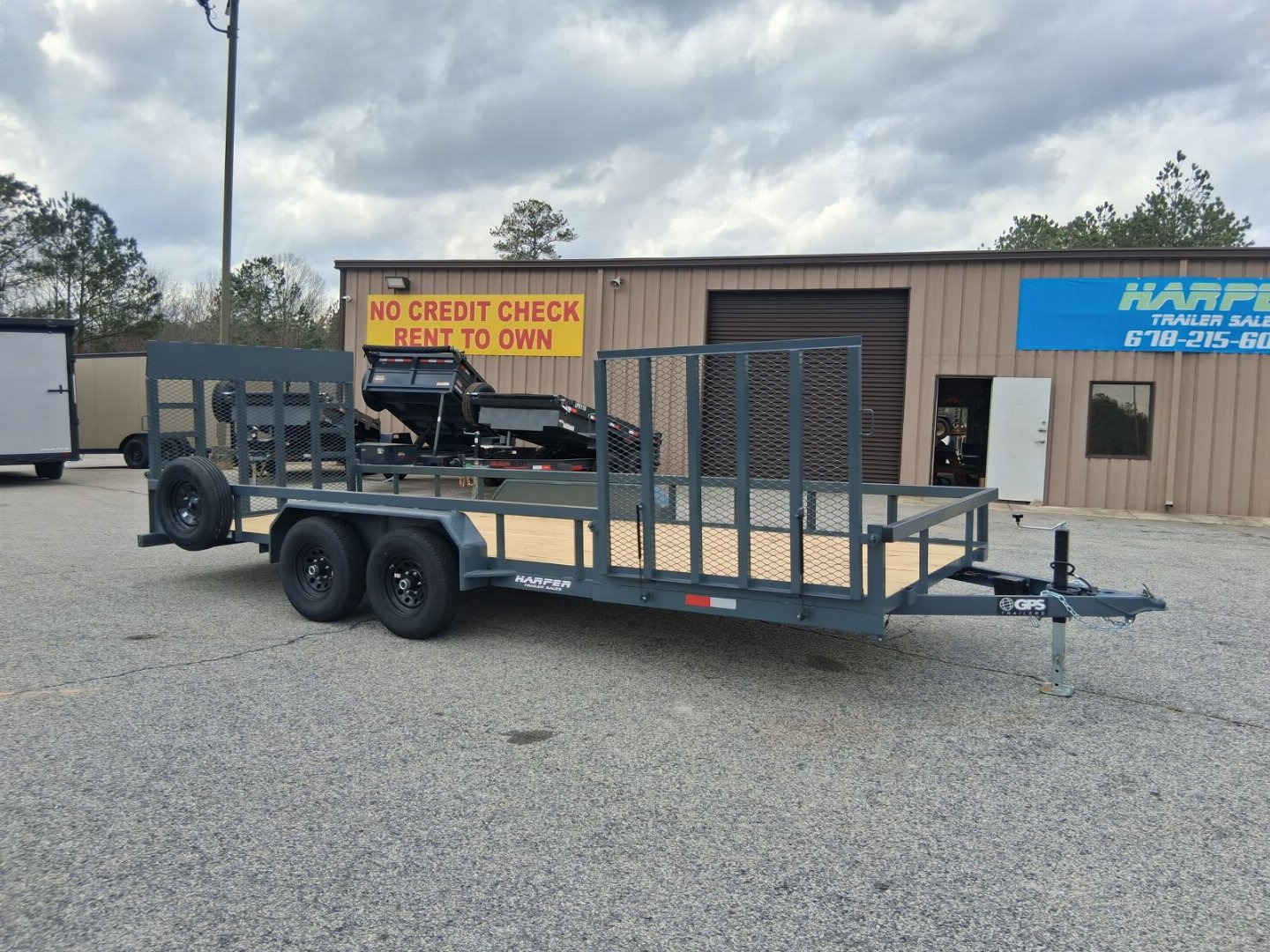 New 2025 10K GPS 7X20 TANDEM AXLE UTILITY TRAILER WITH SIDE GATE AND ...