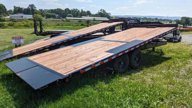 New 2025 BWise 22' HD Deckover Power Tilt Trailer w/ Hydraulic Jack ...