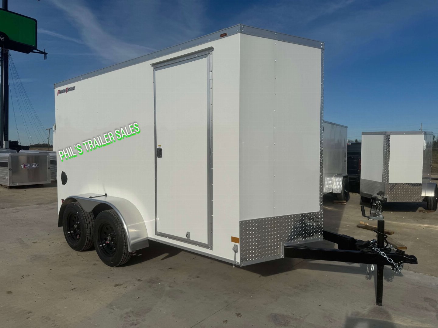 New WELLS CARGO FAST TRACK 6X12 6' 6 INTERIOR Enclosed Cargo Trailer D ...
