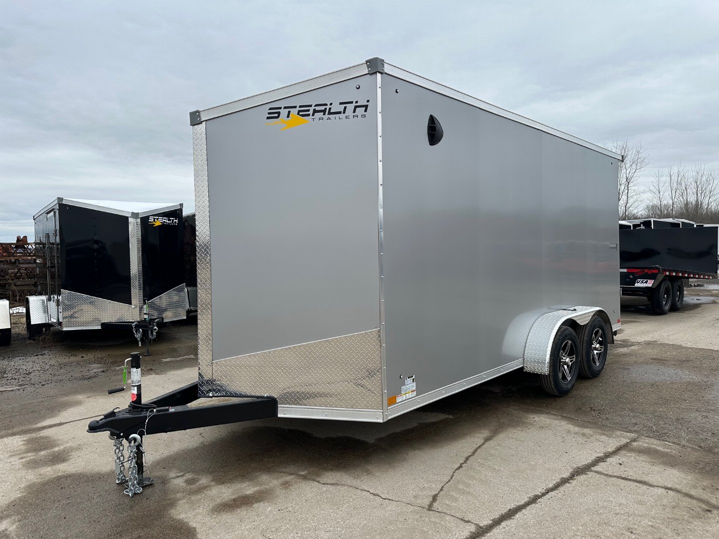 New 2025 Stealth Trailers Titan 7x16 V-Nose Ramp Door 7' Int Height w ...