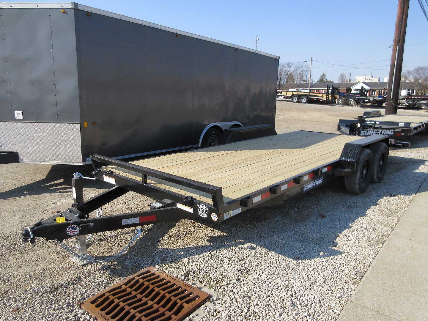 New 2025 Sure-Trac 7' x 20' (18+2) C-Channel Car Hauler 10K | Medina Ohio