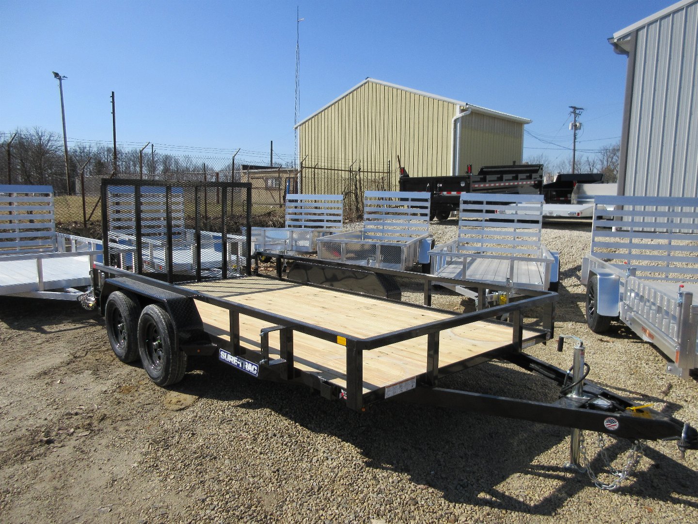 New 2025 SURE-TRAC 7X14 TUBE TOP 7K Utility Trailer | Medina Ohio