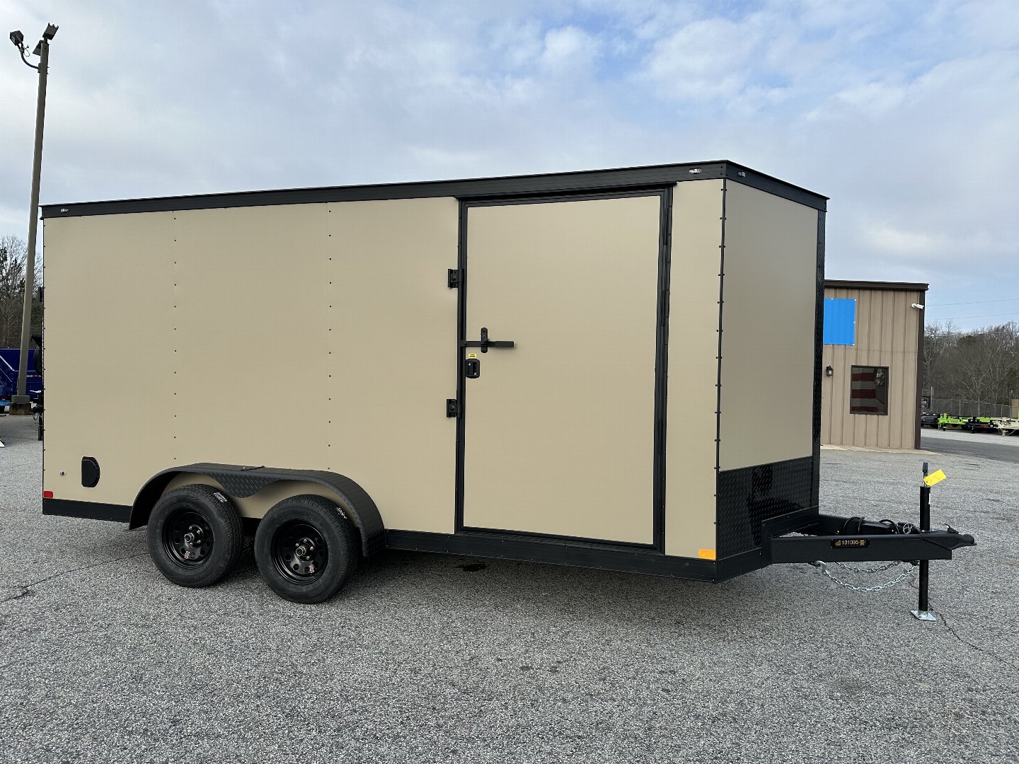 New 2025 COVERED WAGON 7X16 TANDEM AXLE ENCLOSED TRAILER WITH BLACKOUT ...