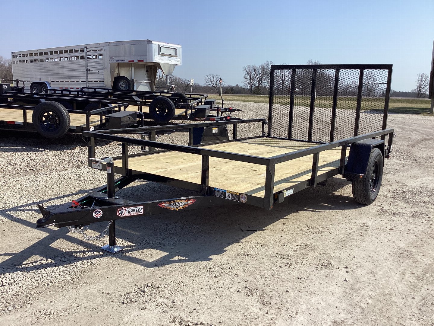 New 2025 H&H 82x12 Railside Utility Trailer, 3k Idler | Hermann Missouri