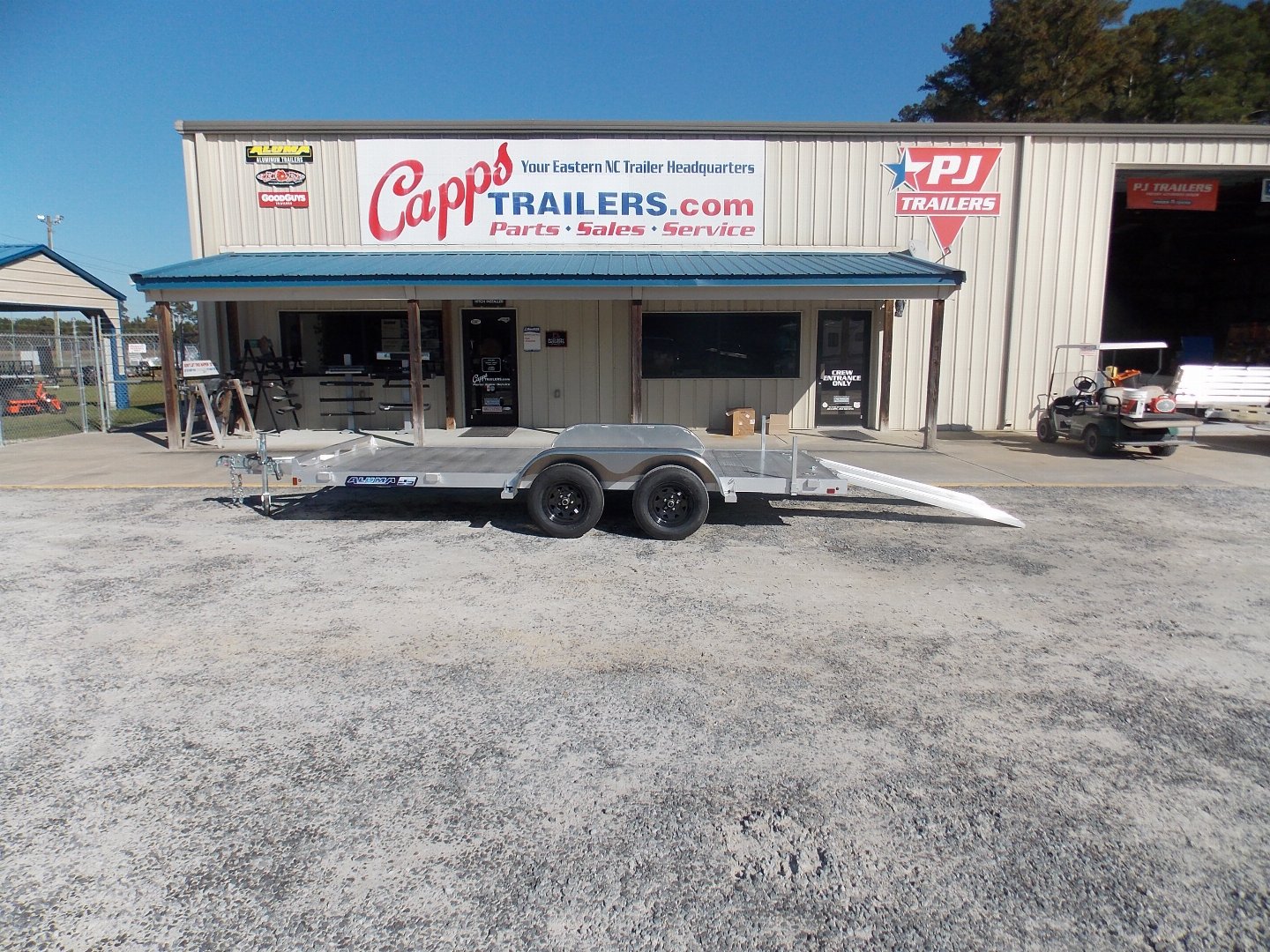 New 2026 Aluma AL 8216ESA-TA-EL-R-RTD Car Hauler | Dover North Carolina