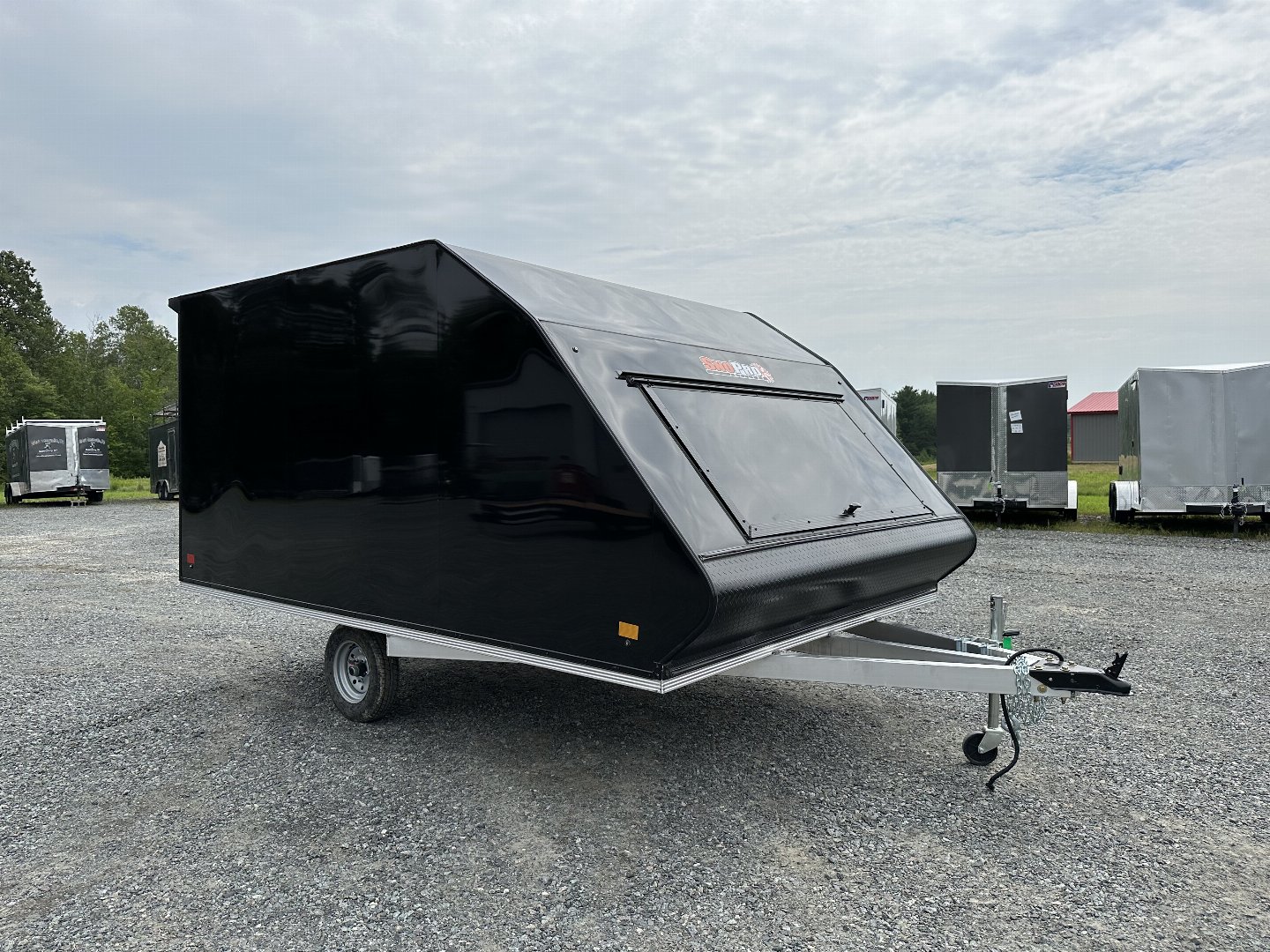 New 2024 ALCOM 101" X 12' HYBRID Snowmobile Trailer | Hudson Falls New York