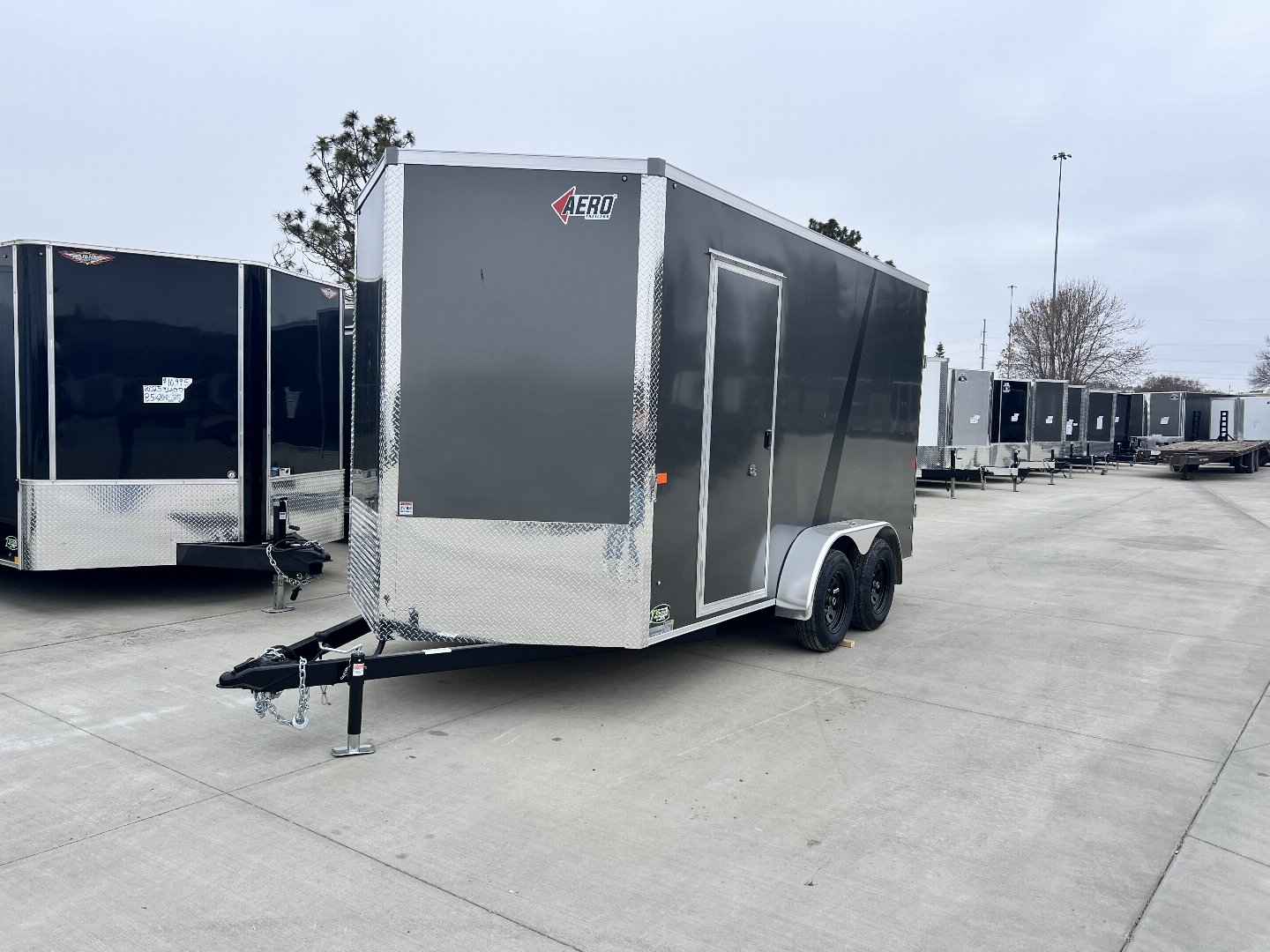 New NEW 2025 AERO 7x14 +2 V TALL UTV QUALITY Enclosed, WHITE Interior ...