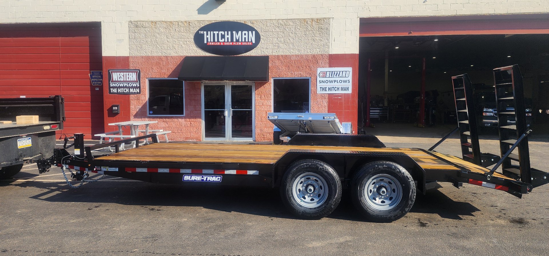 New 7 x 18 (16+2) Sure-Trac Equipment Trailer 14k | Boothwyn Pennsylvania