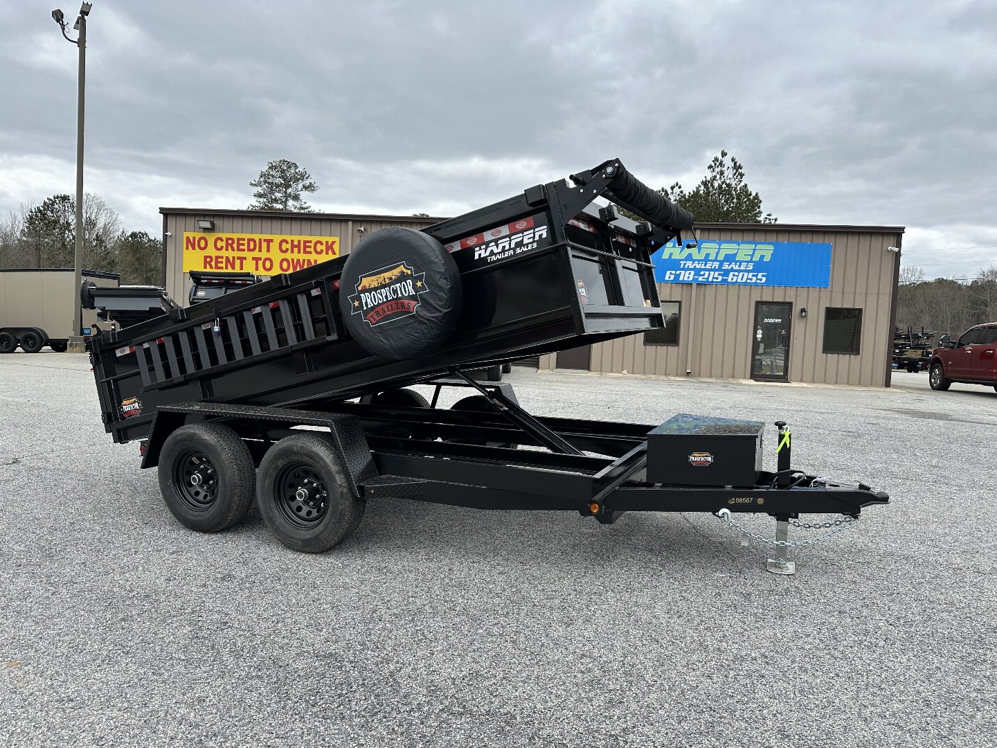 New 2025 PROSPECTOR 10K 6X12 DUMP TRAILER WITH 2' WALLS WITH RAMPS ...