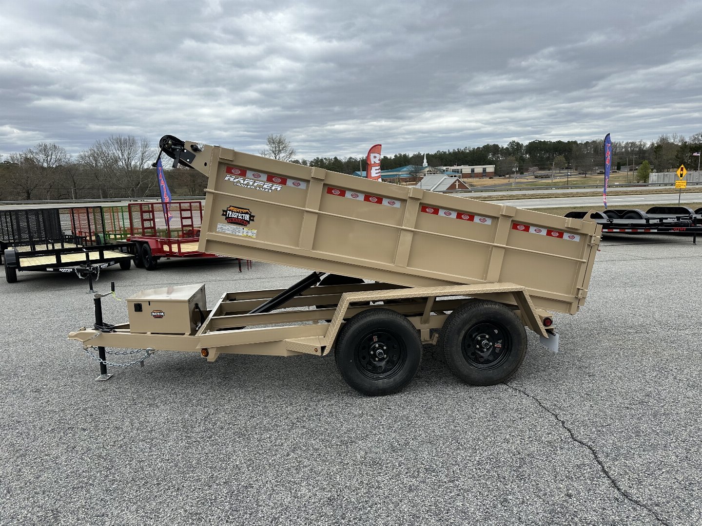 New 2025 PROSPECTOR 6X10 7K TANDEM AXLE DUMP TRAILER WITH 2' WALLS AND ...