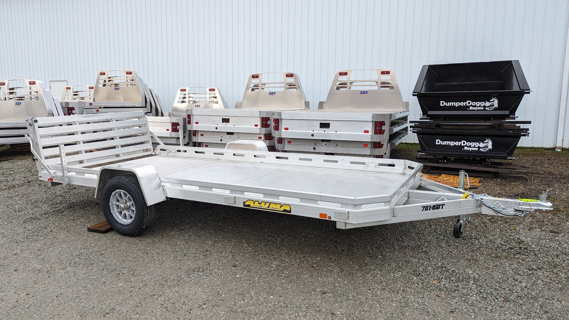 New 2026 Aluma 6'6" x 14 HD Utility Trailer w/ Bi-Fold Gate | Mount ...