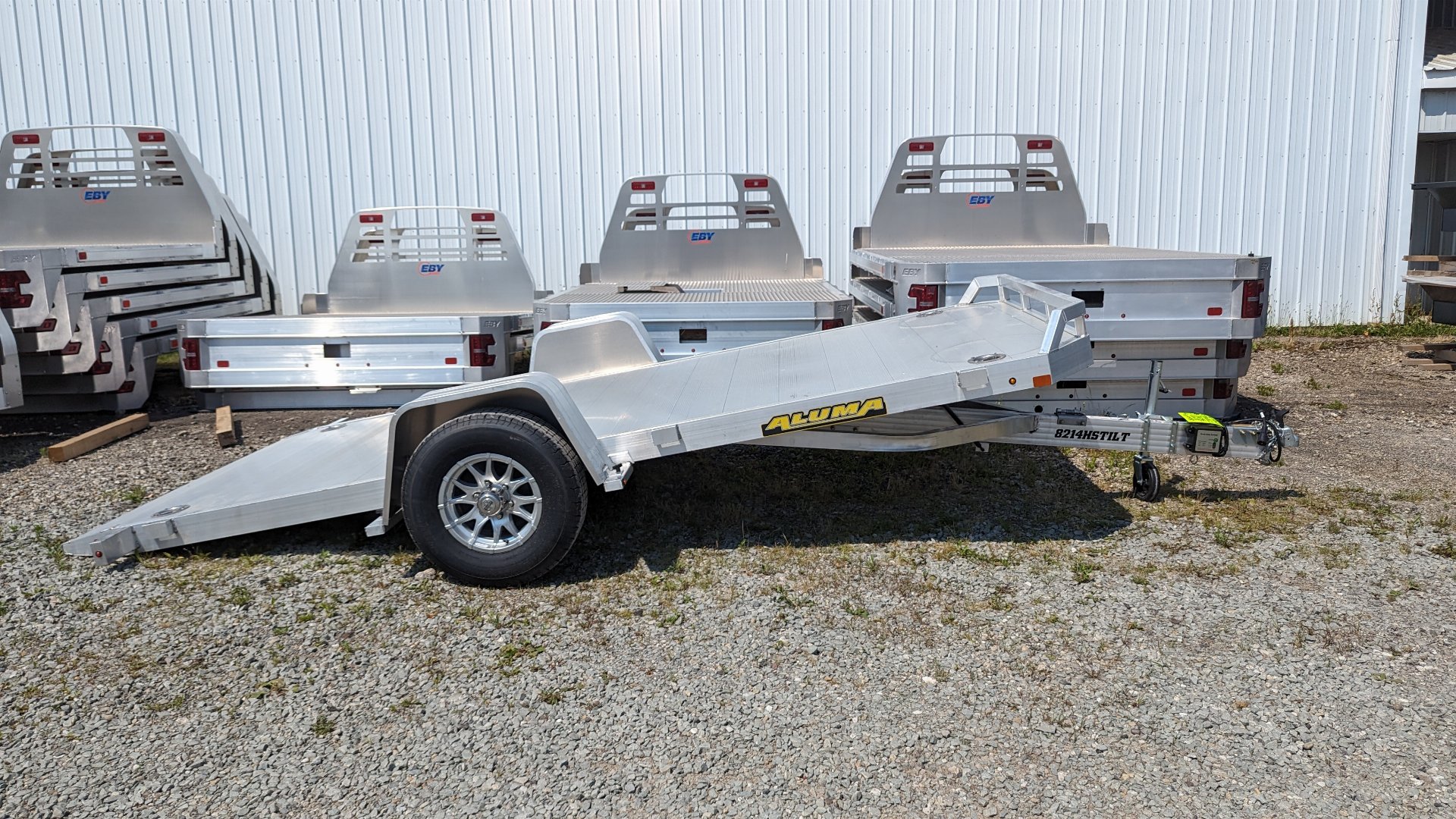 New 2026 Aluma 6'10" x 14' HD Single Axle Aluminum Tilt Trailer | Mount ...